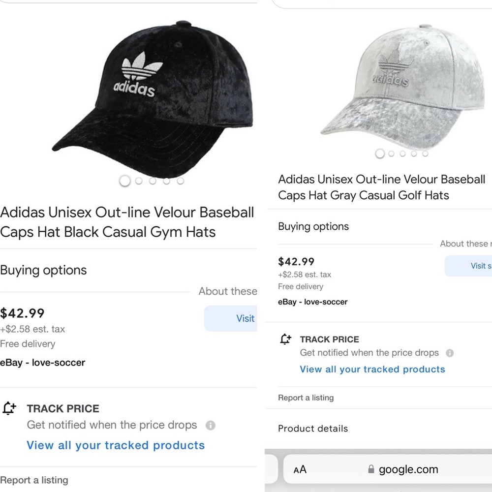 Adidas Hats Bundle Deal 2 Hats - Gem